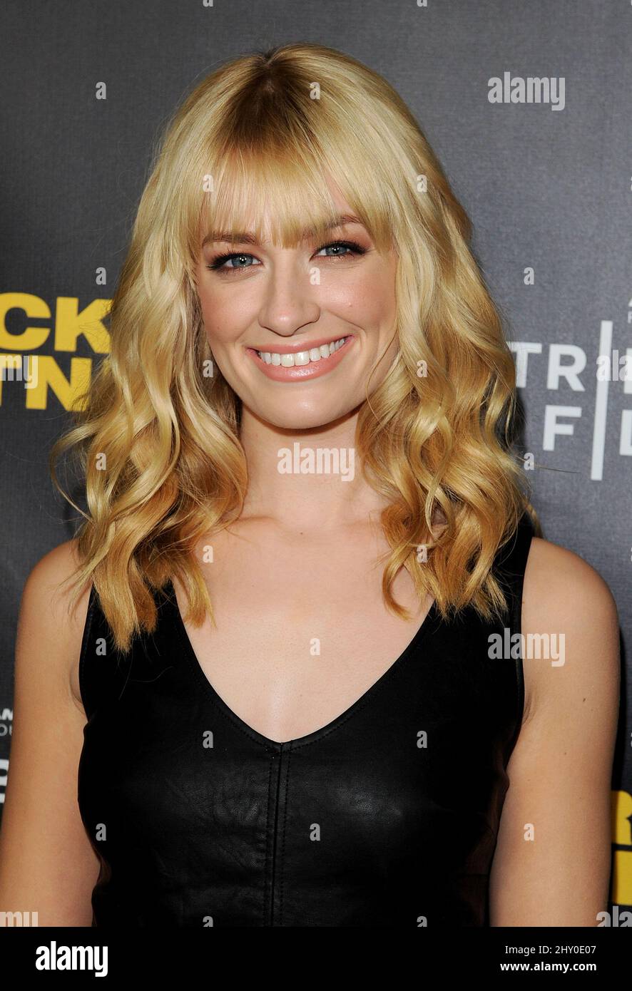 Beth Behrs attending the premiere of "Struck By Lightning" at the Mann ...