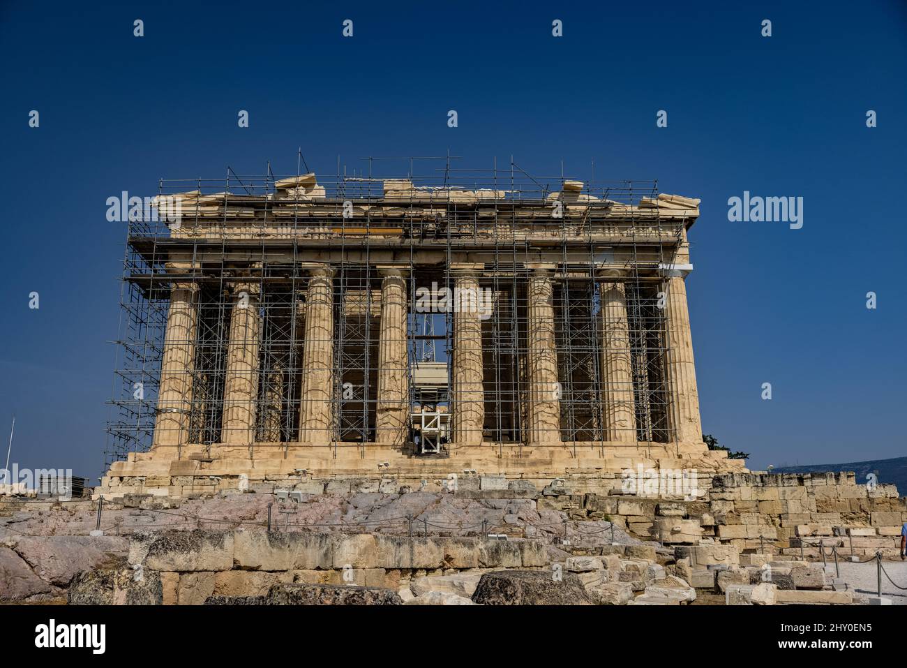 Beautiful shot of the ruins of Parthenon Stock Photo - Alamy