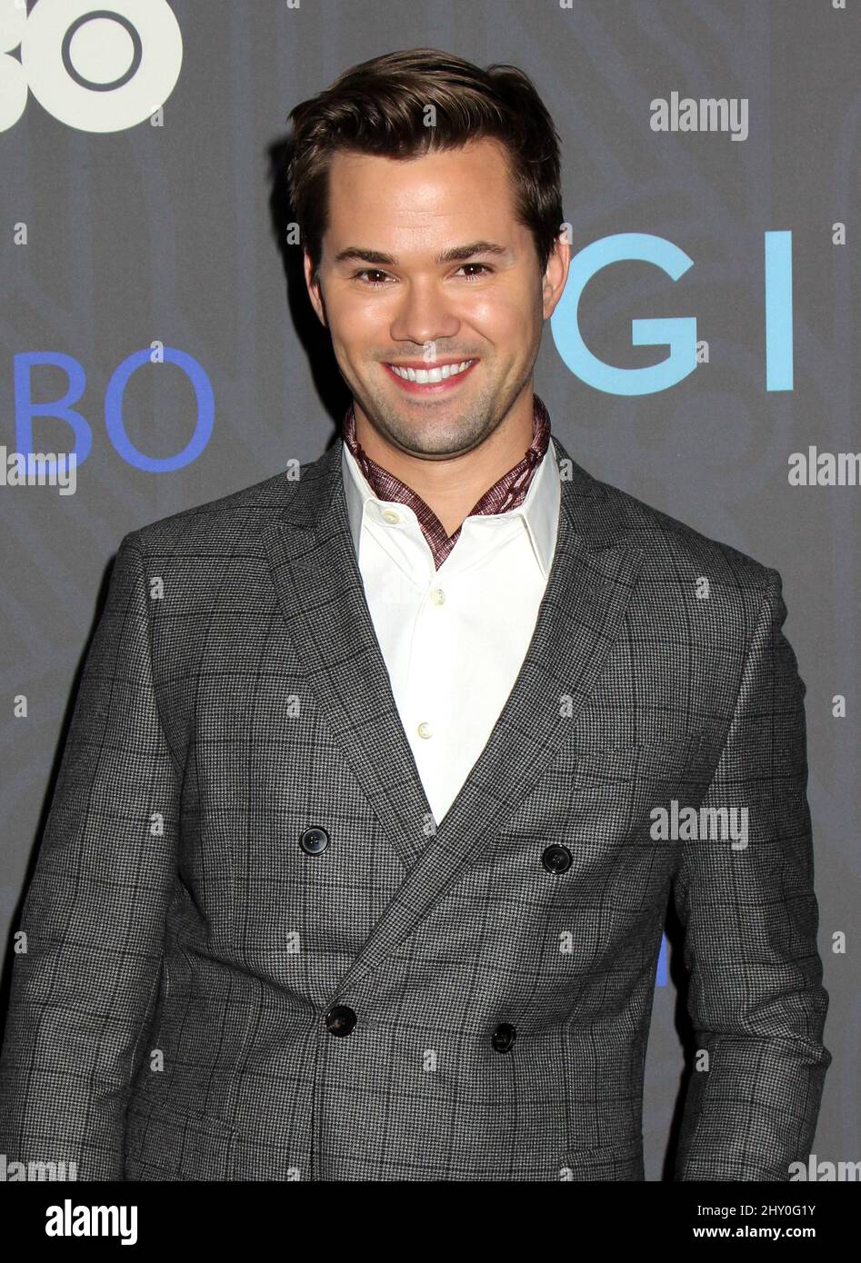 Andrew Rannells attending the premiere of season 2 of "Girls" in NEw ...