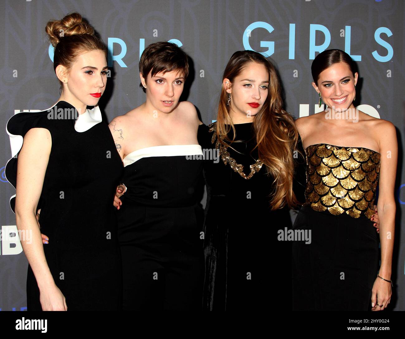 Zosia Mamet, Lena Dunham, Jemima Kirke and Allison Williams attending ...