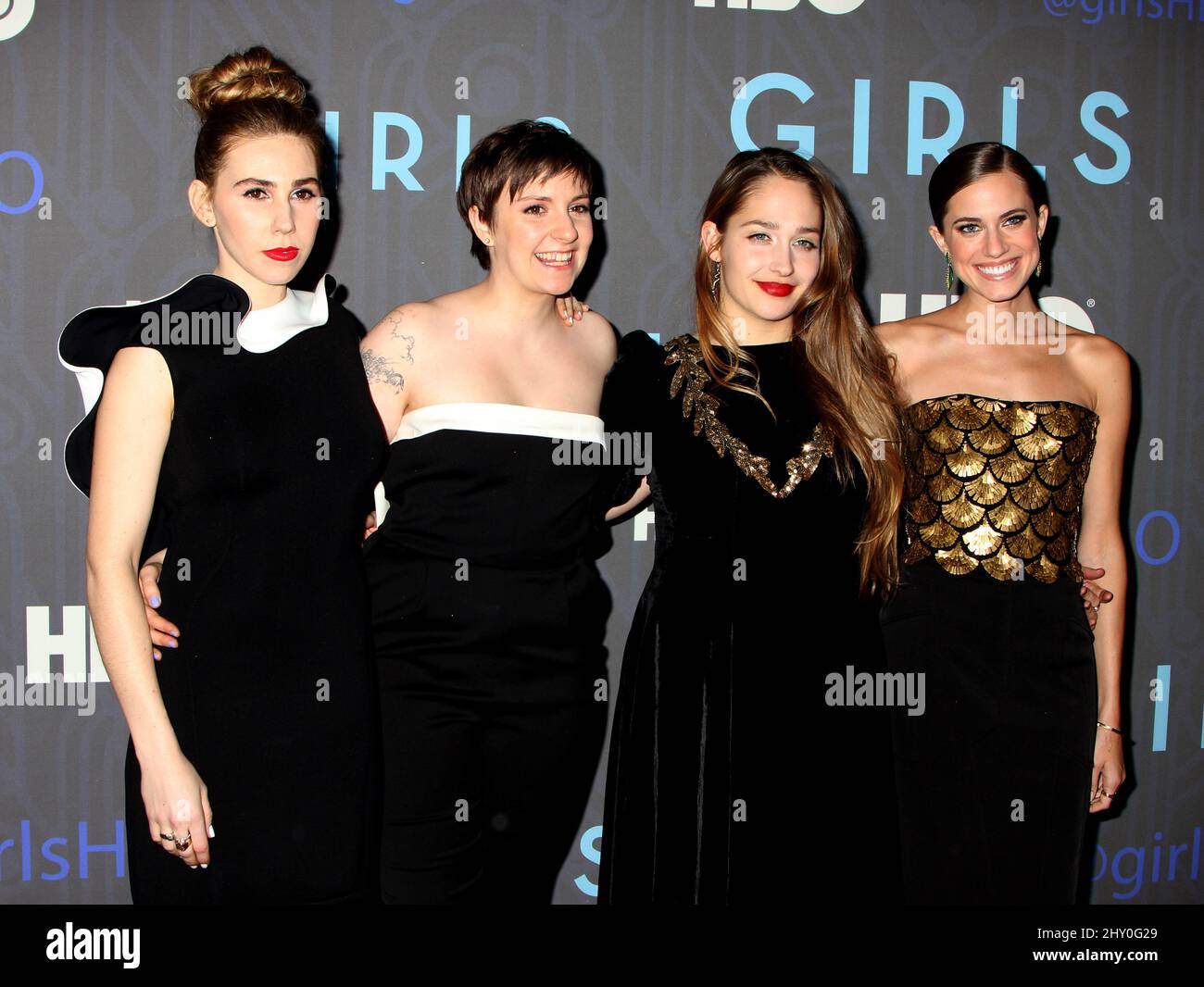 Zosia Mamet, Lena Dunham, Jemima Kirke and Allison Williams attending ...
