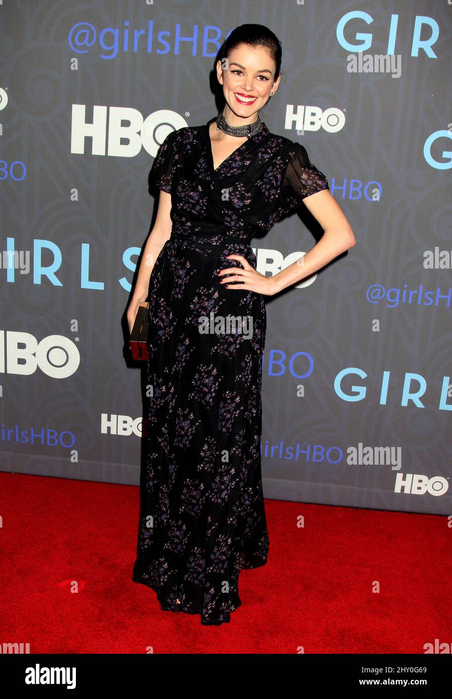 Nora Zehetner attending the premiere of HBO's "Girls" Season 2 at NYU ...