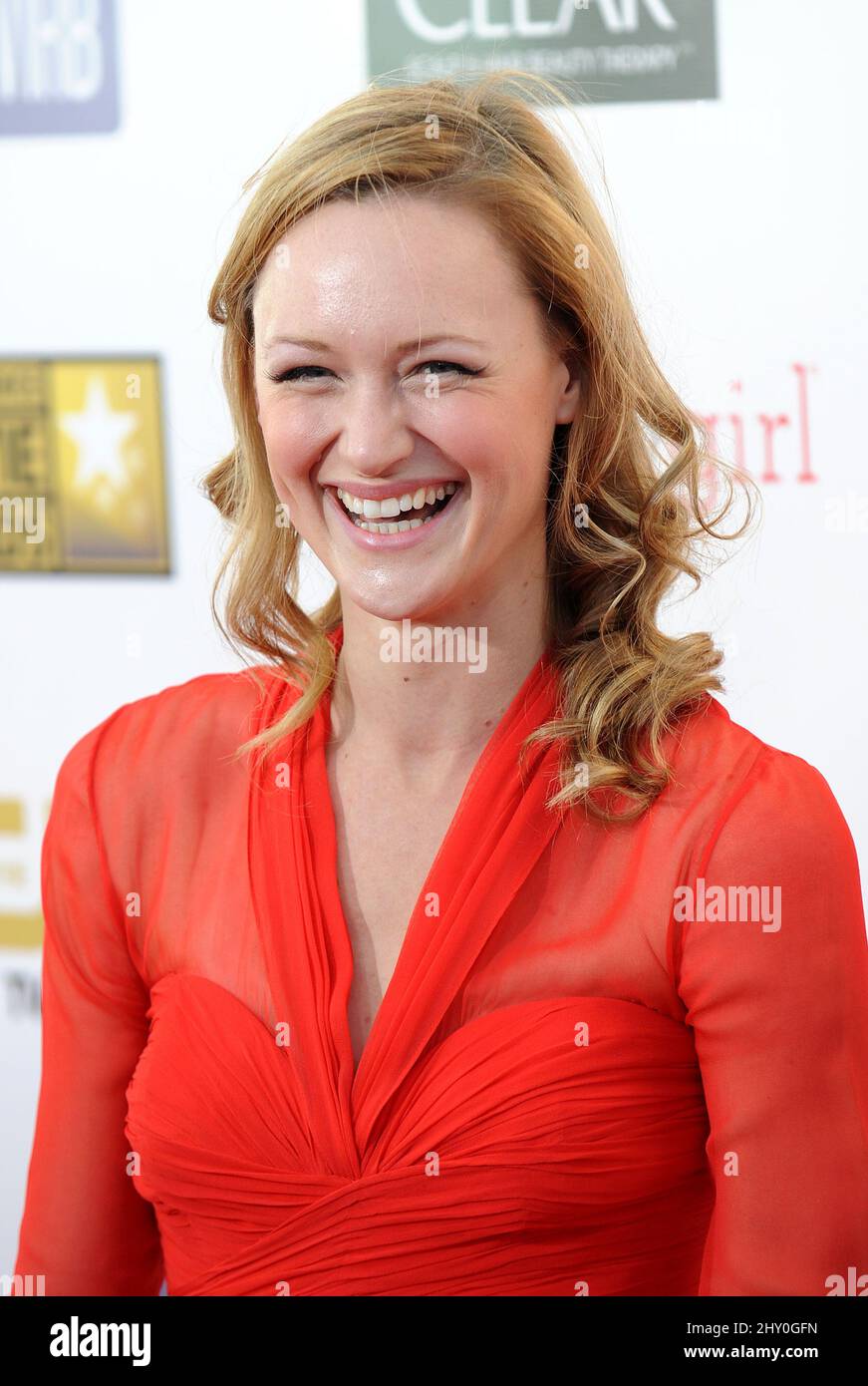Kerry Bishe arriving for the 2013 Critics Choice Movie Awards, held at ...