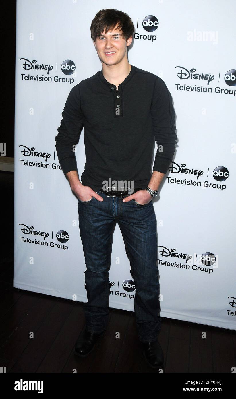 Justin Prentice arriving for the Disney ABC Television Group - 2013 TCA ...