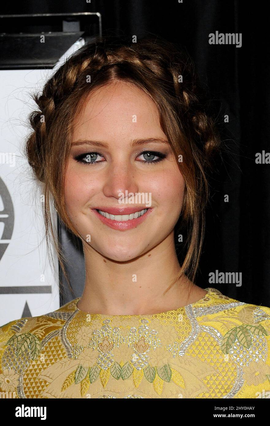 Jennifer Lawrence attending the 2013 Los Angeles Film Critics ...