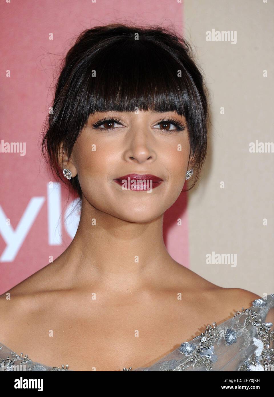 Hannah Simone attending the 14th Annual Warner Bros. and InStyle Golden ...