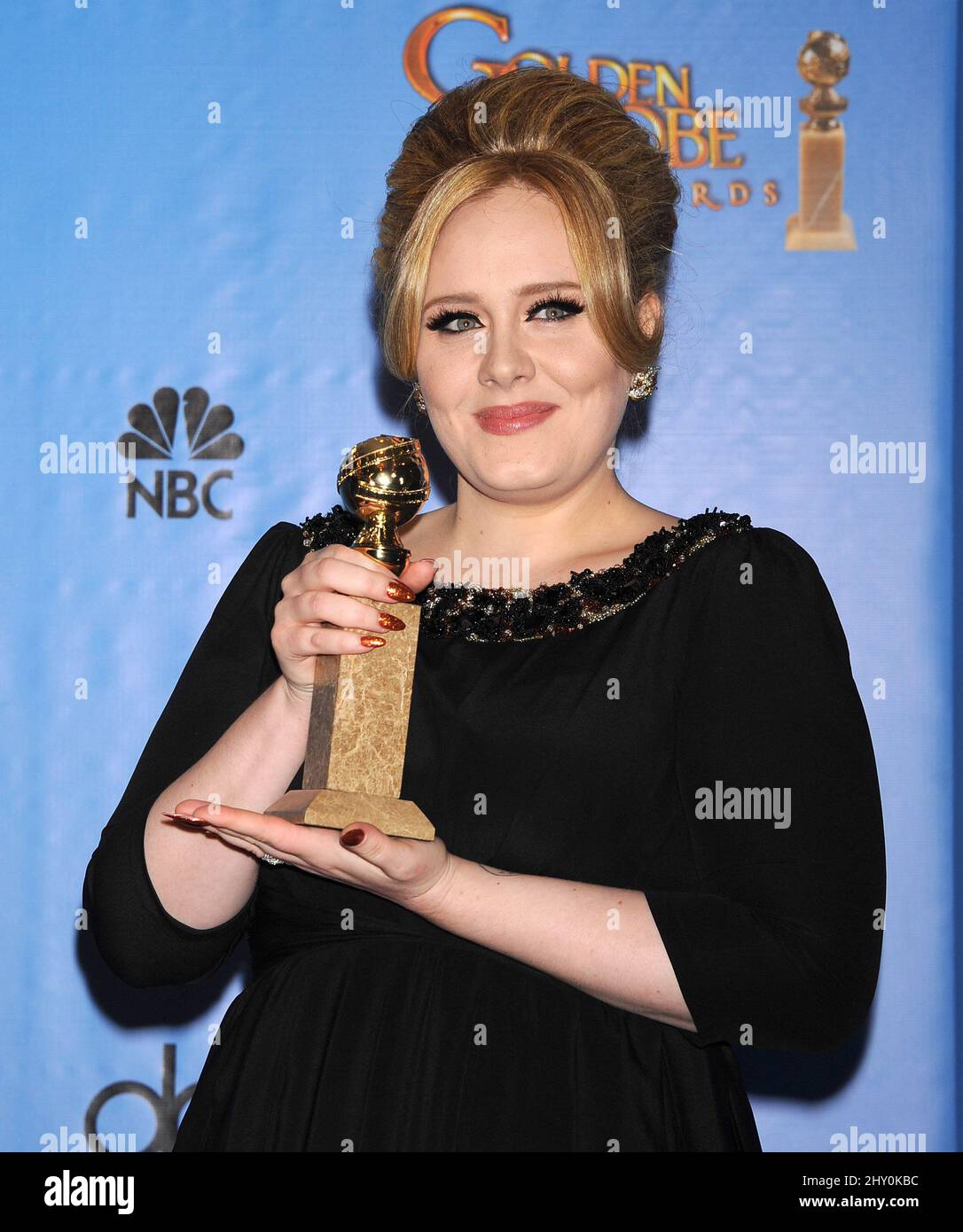 Adele in the press room at the 70th Annual Golden Globe Awards held at ...