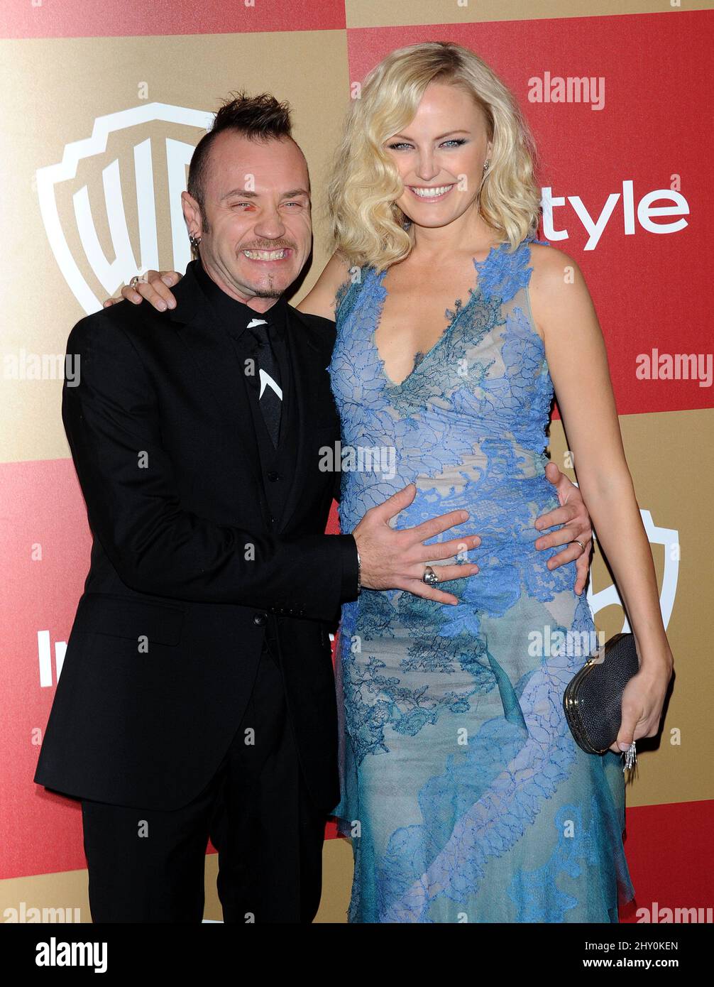 Malin Akerman and her husband attending the 14th Annual Warner Bros ...