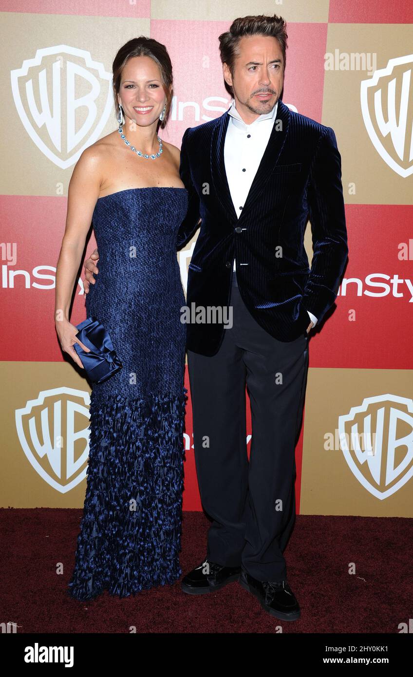 Robert Downey Jr. and wife Susan Downey attending the InStyle and ...