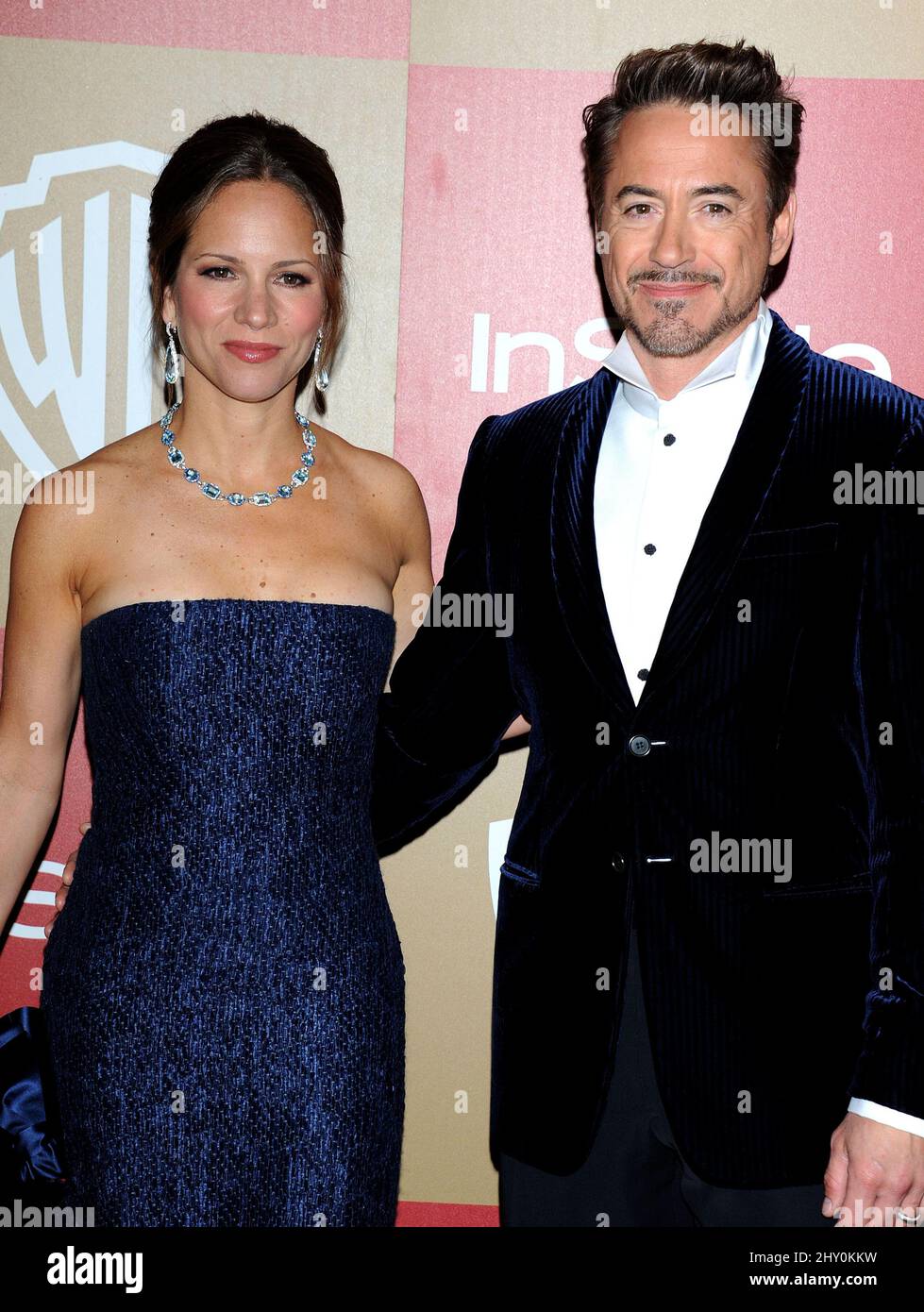 Robert Downey Jr. and wife Susan Downey attending the InStyle and ...