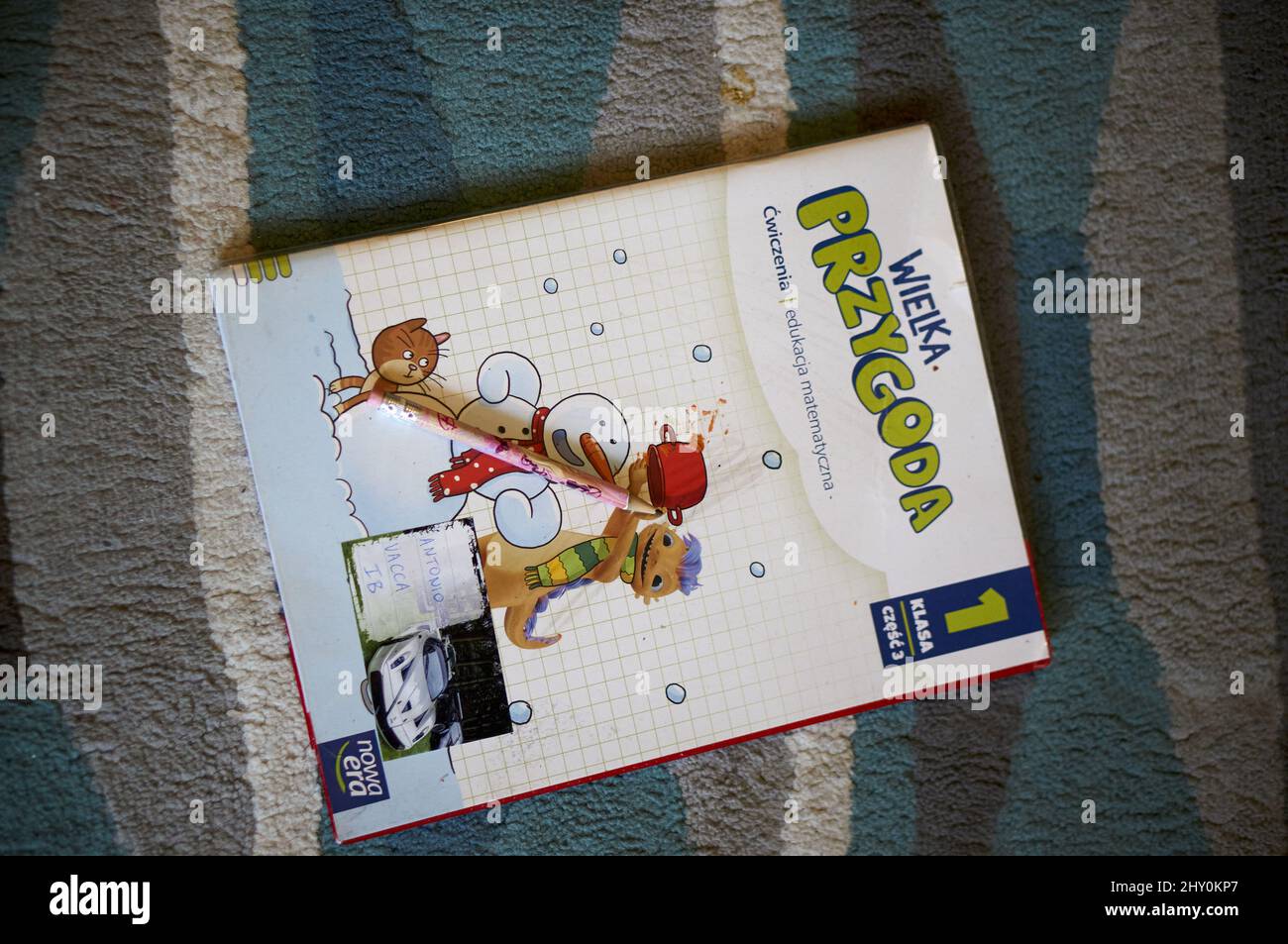Polish first class school exercise books on a floor Stock Photo - Alamy