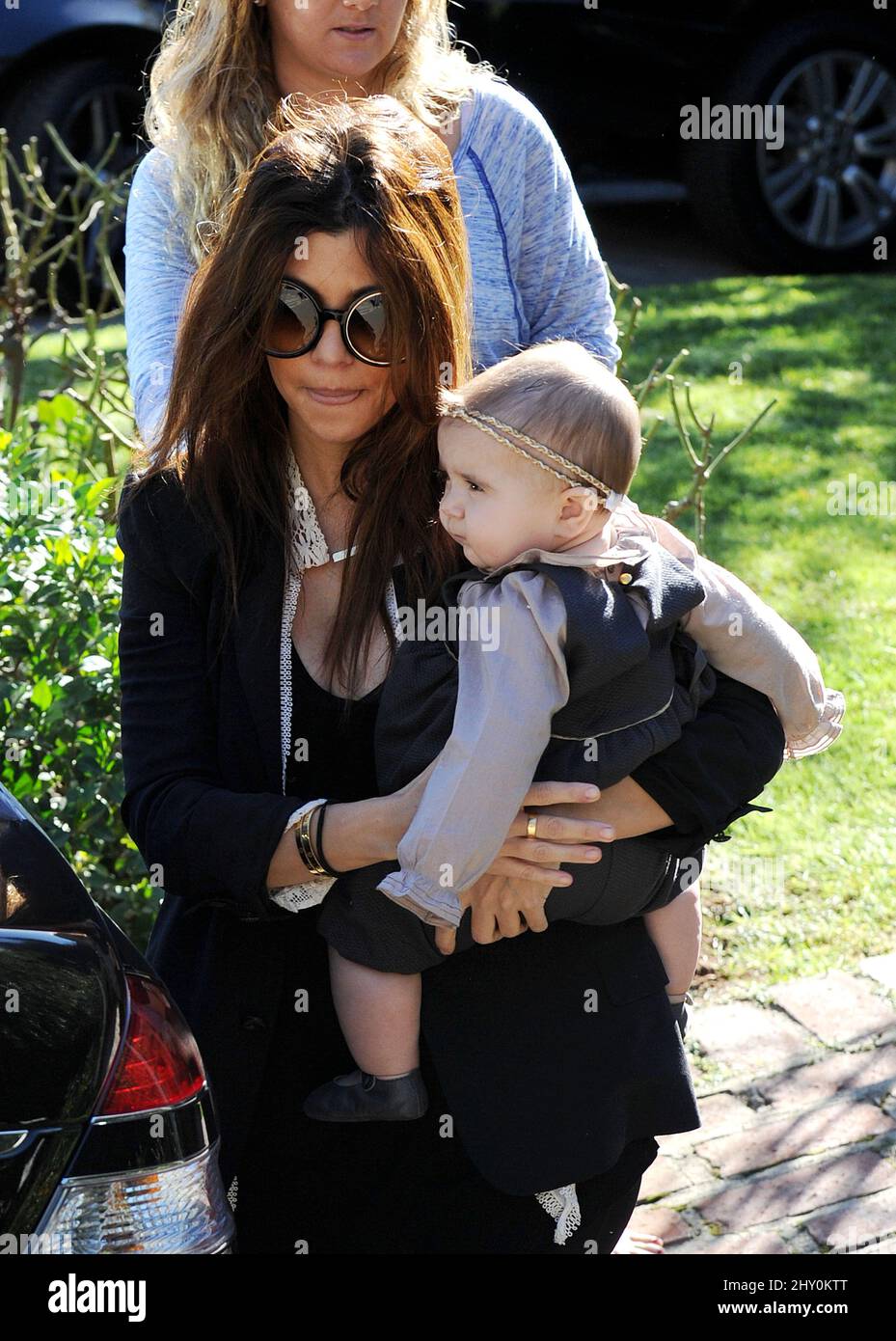 Kourtney Kardashian and daughter Penelope seen attending a "Mommy and ...
