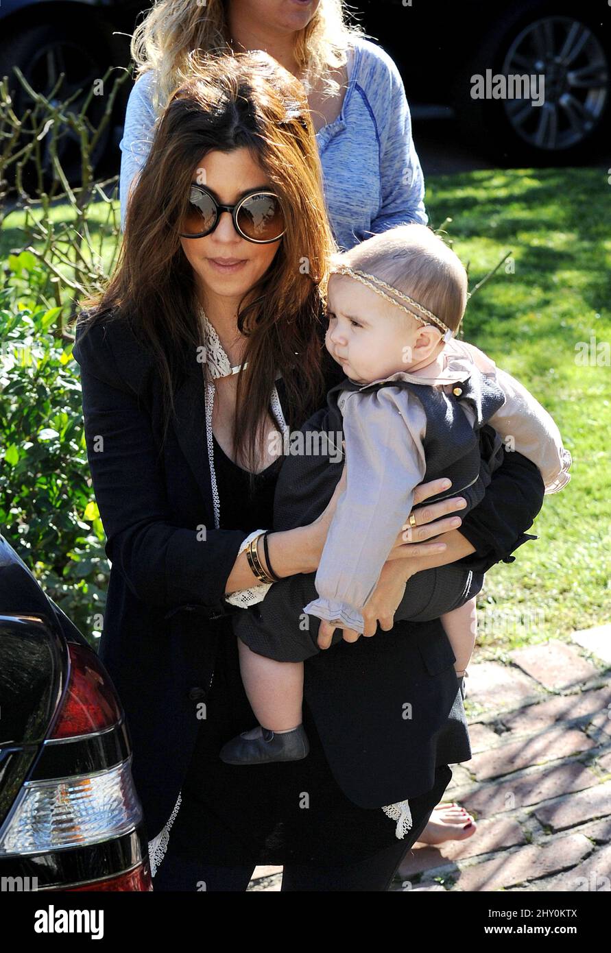 Kourtney Kardashian and daughter Penelope seen attending a "Mommy and ...