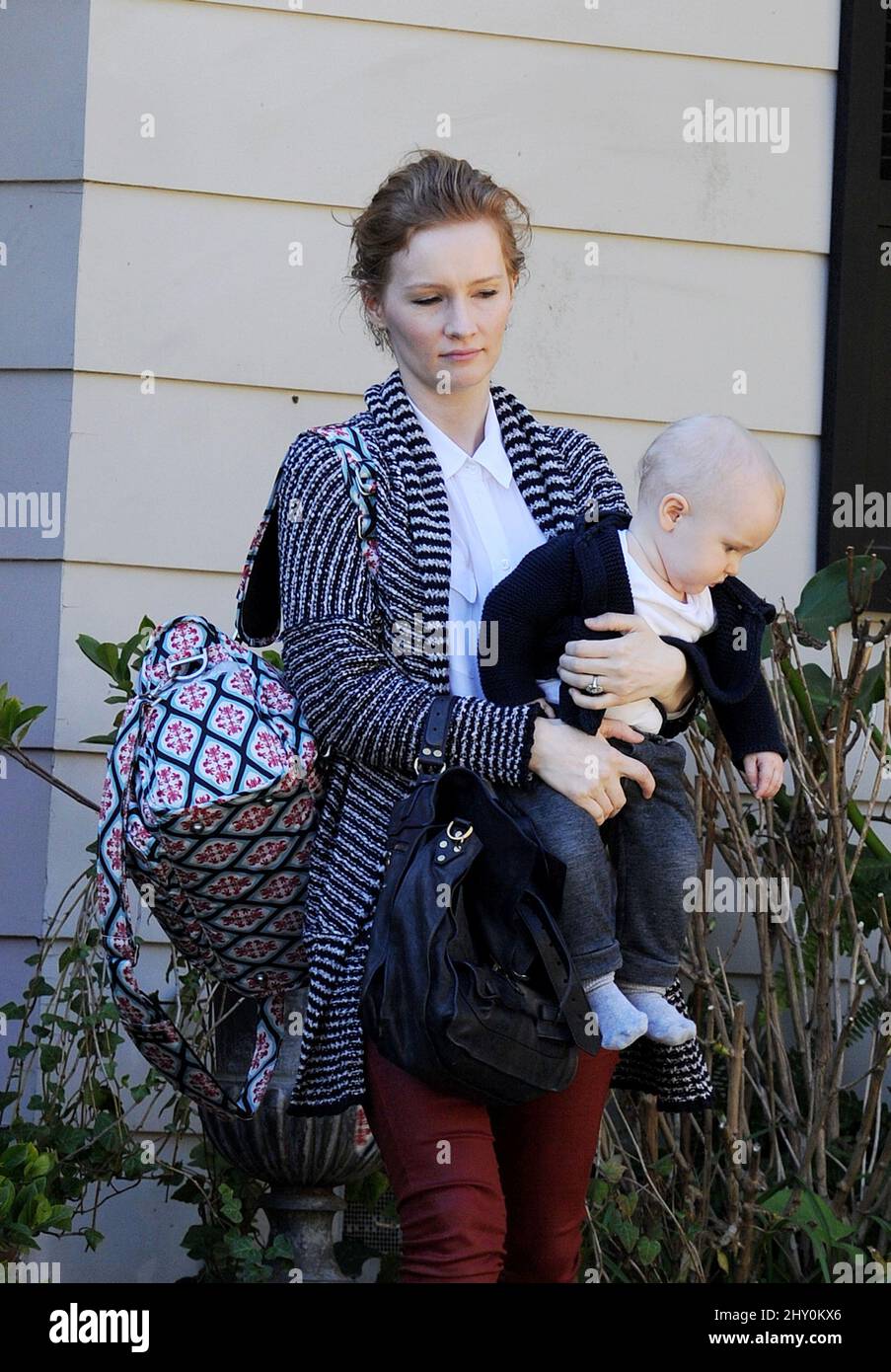 Kimberly Brook and son Joshua, wife of James Van Der Beek seen ...