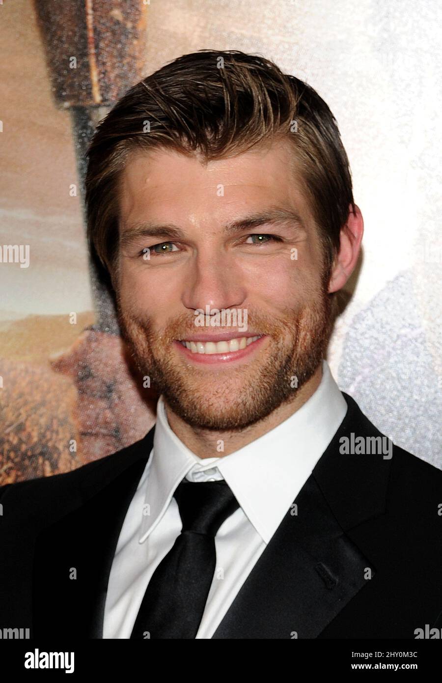 Liam McIntyre attending the premiere of "Spartacus: War Of The Damned ...