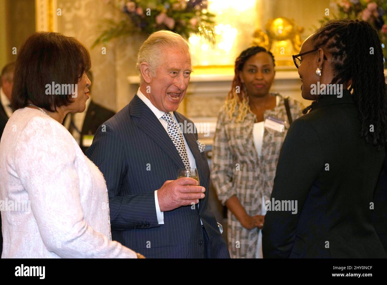The Prince of Wales speaks to guests at the annual Commonwealth Day ...