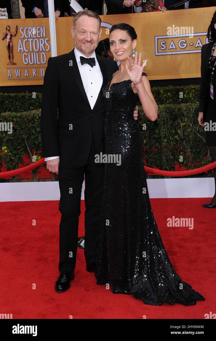 Jared Harris and Allegra Riggio attending the 19th Annual Screen Actors ...