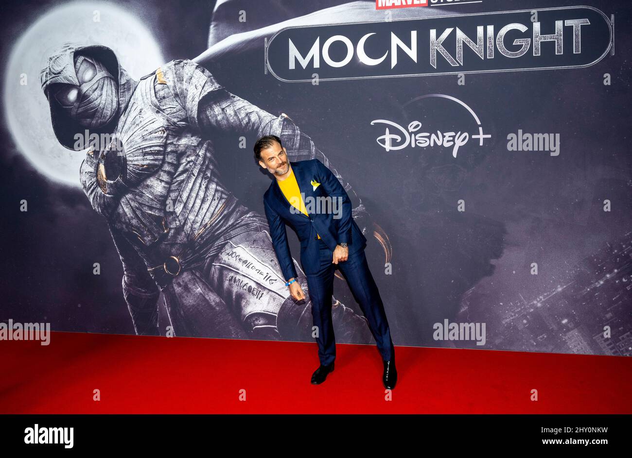 Berlin, Germany. 14th Mar, 2022. Actor Torben Liebrecht comes to the ...