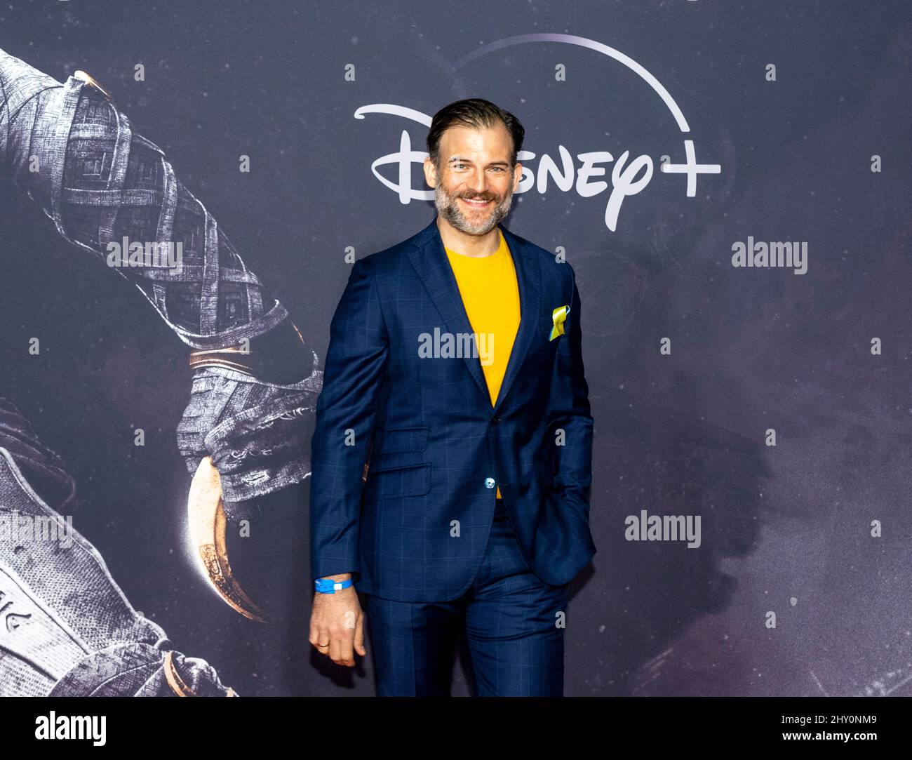 Berlin, Germany. 14th Mar, 2022. Actor Torben Liebrecht comes to the ...
