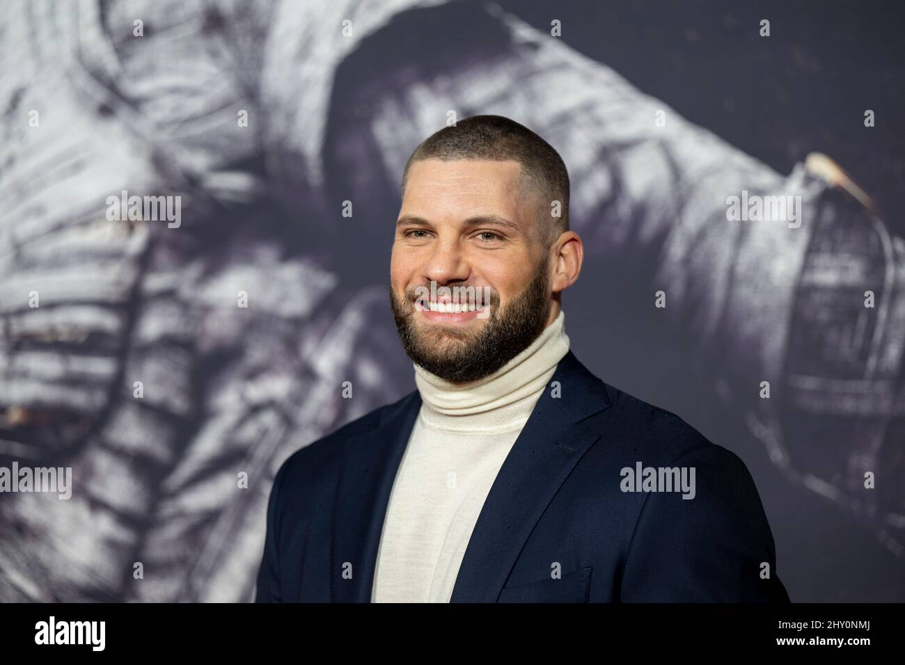Berlin, Germany. 14th Mar, 2022. Actor Florian Munteanu comes to the ...