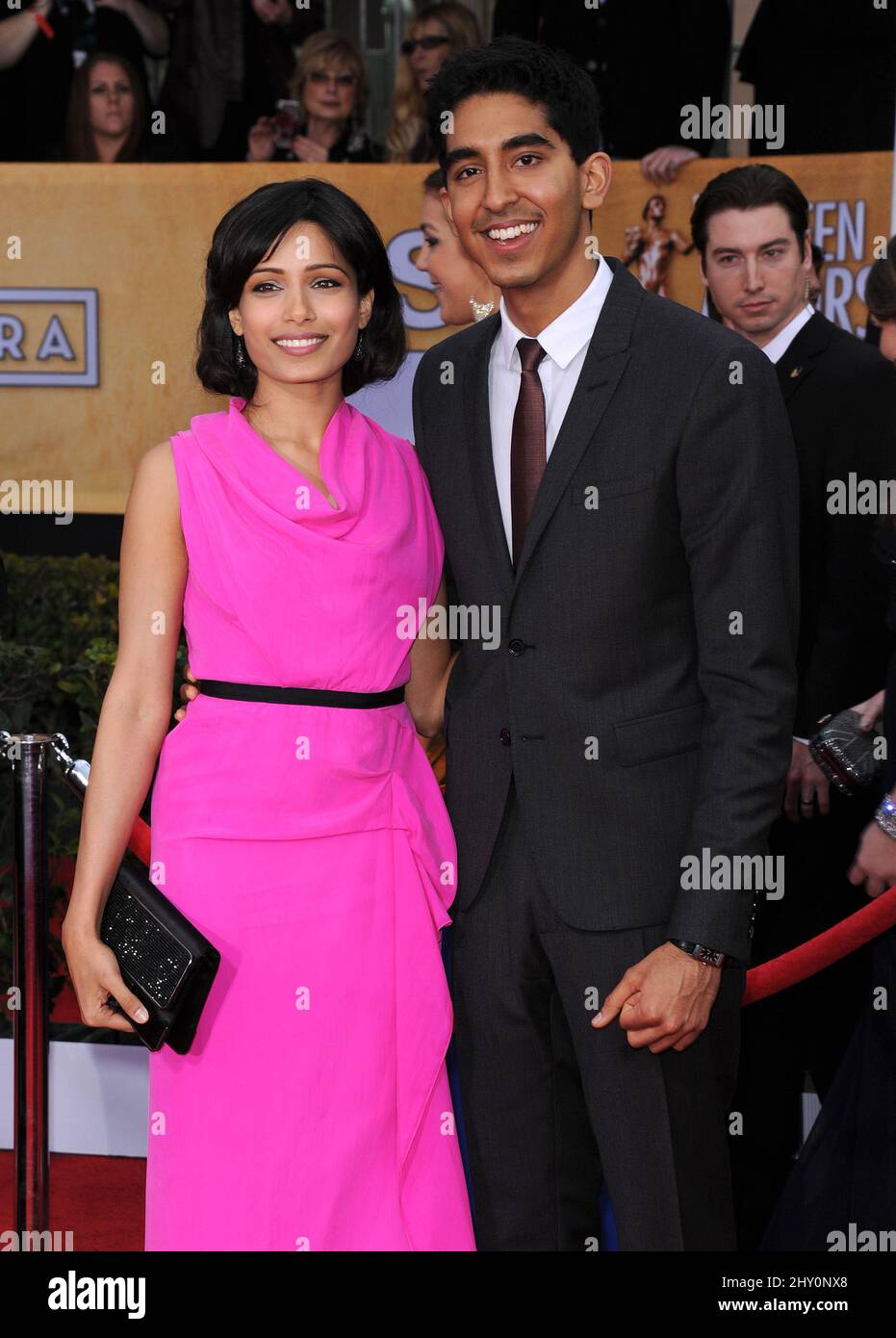 Freida Pinto & Dev Patel attending the 19th Annual Screen Actors Guild ...
