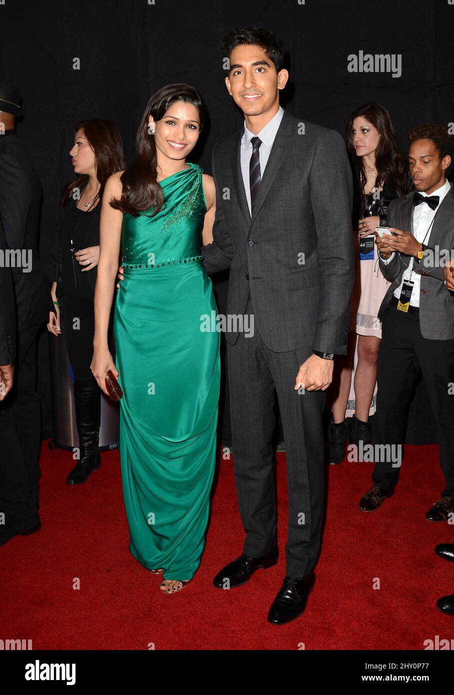 Freida Pinto and Dev Patel attending the 44th NAACP Image Awards at the ...
