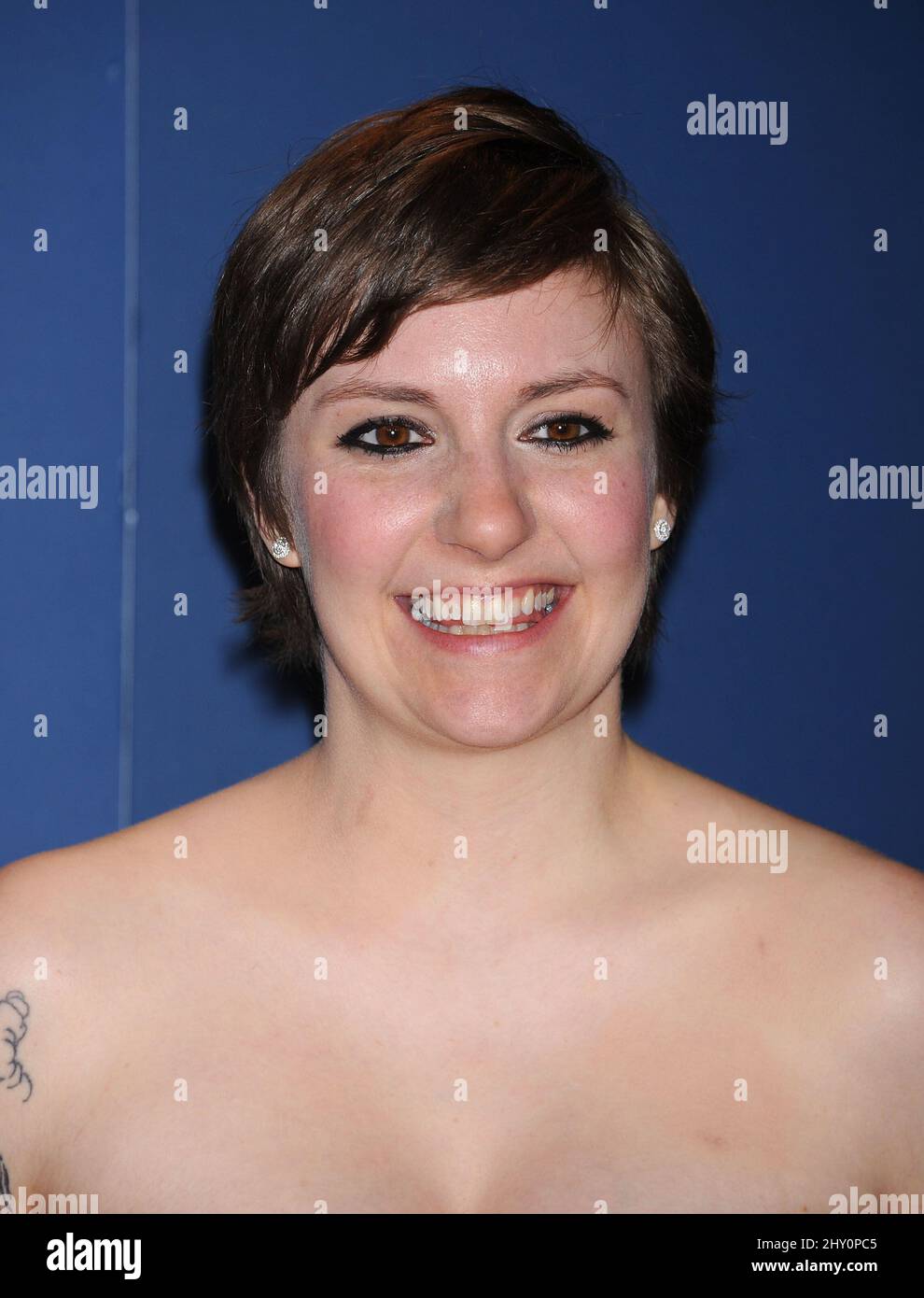 Lena Dunham attending the press room of the 65th Directors Guild Awards ...