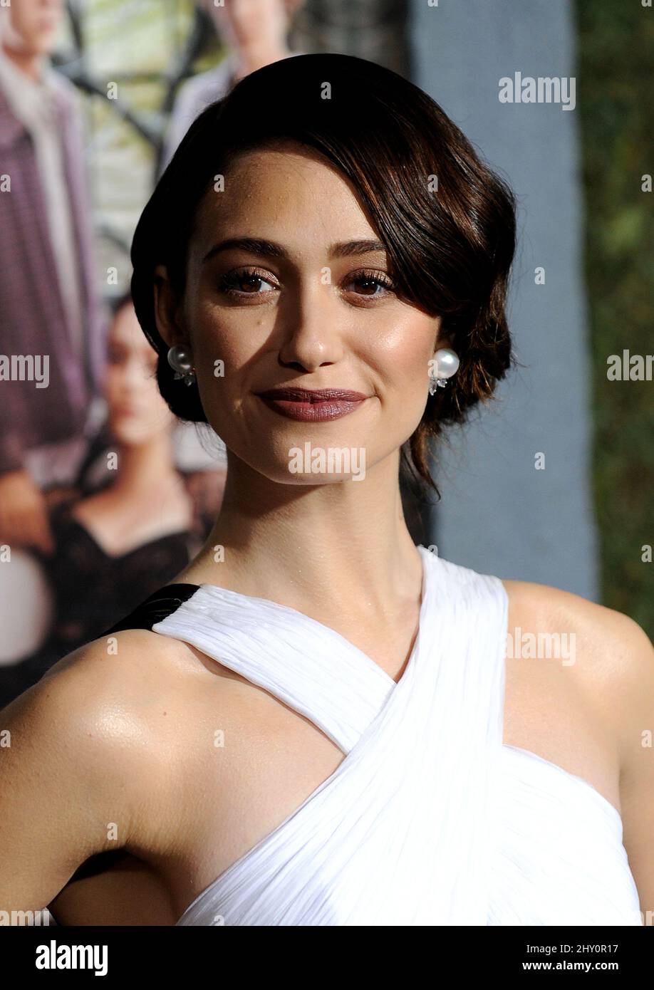 Emmy Rossum attending the premiere of Beautiful Creatures" in Hollywood ...