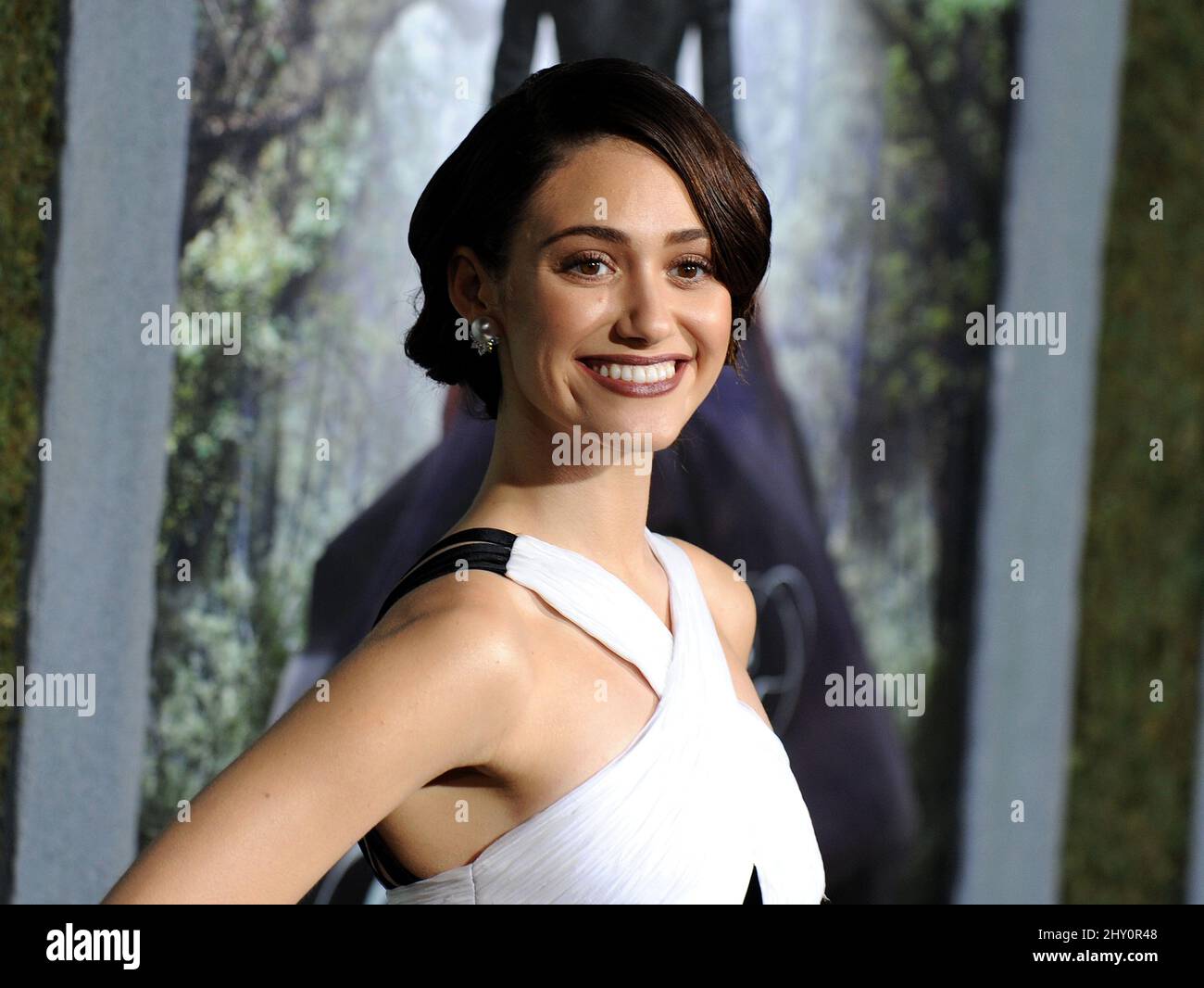 Emmy Rossum attending the premiere of Beautiful Creatures" in Hollywood ...
