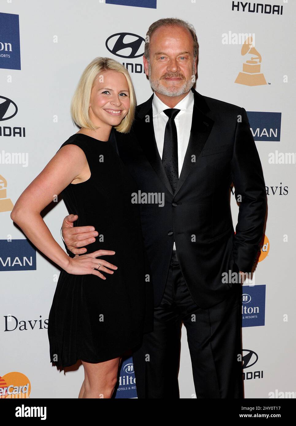 Kelsey Grammer and wife Kayte Walsh attending the 2013 Clive Davis Pre ...