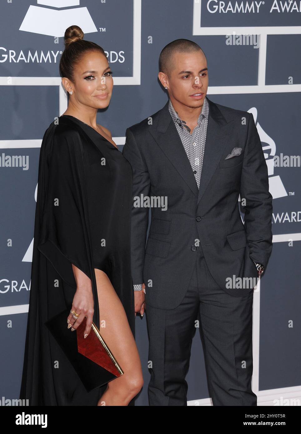 Jennifer Lopez and Casper Smart arriving for The 55th Annual Grammy ...