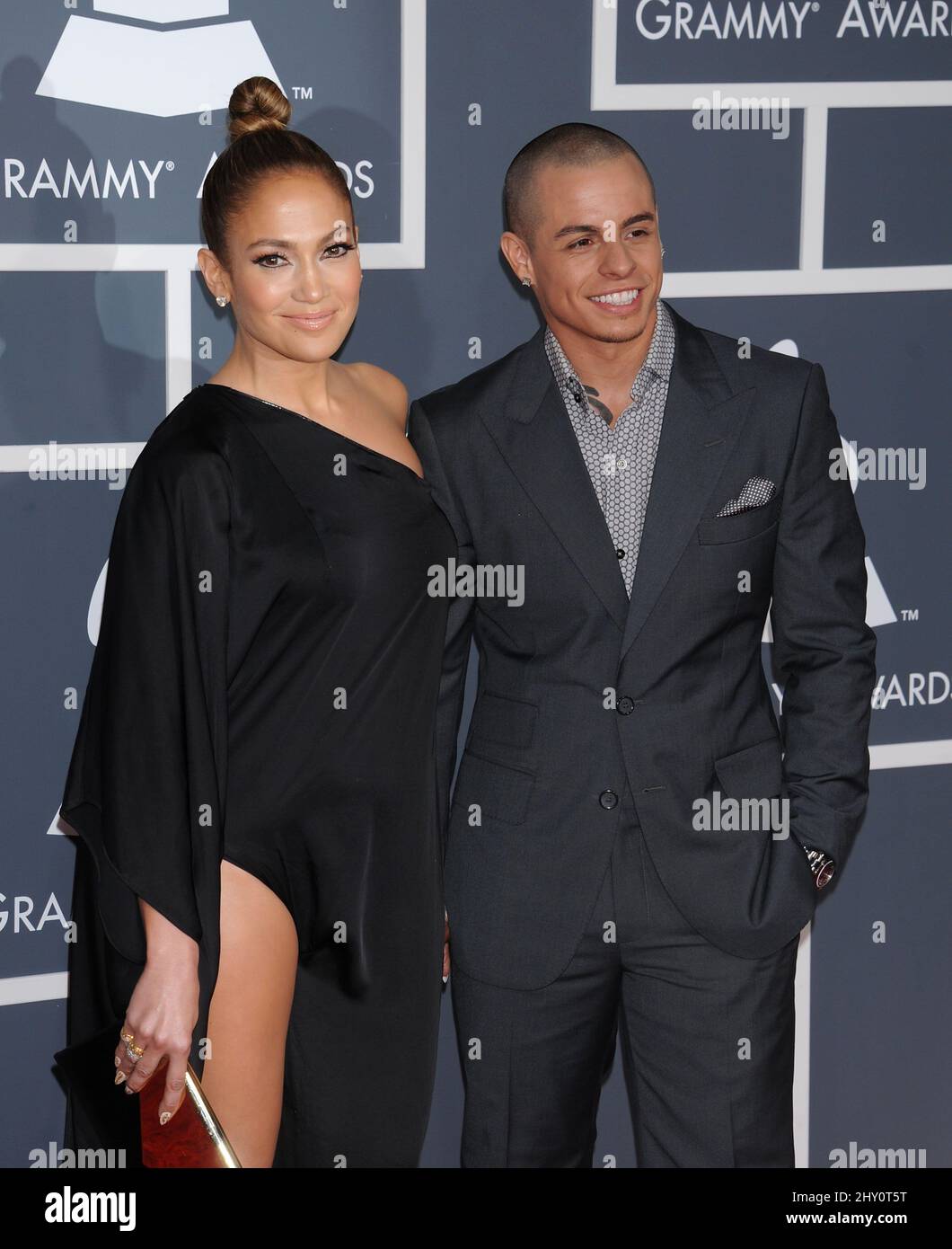 Jennifer Lopez and Casper Smart arriving for The 55th Annual Grammy ...