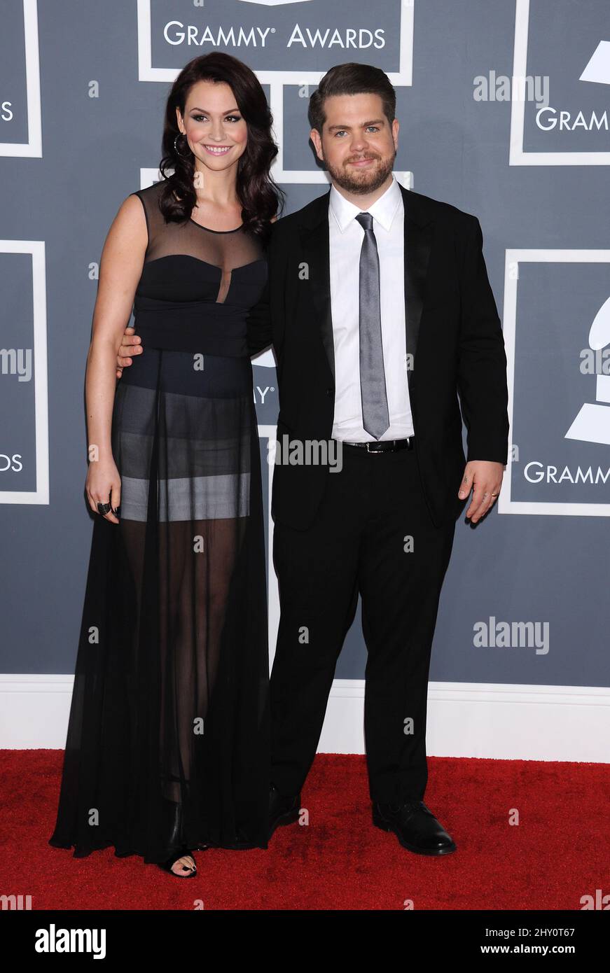 Jack Osbourne & Lisa Stelly arriving for The 55th Annual Grammy Awards ...