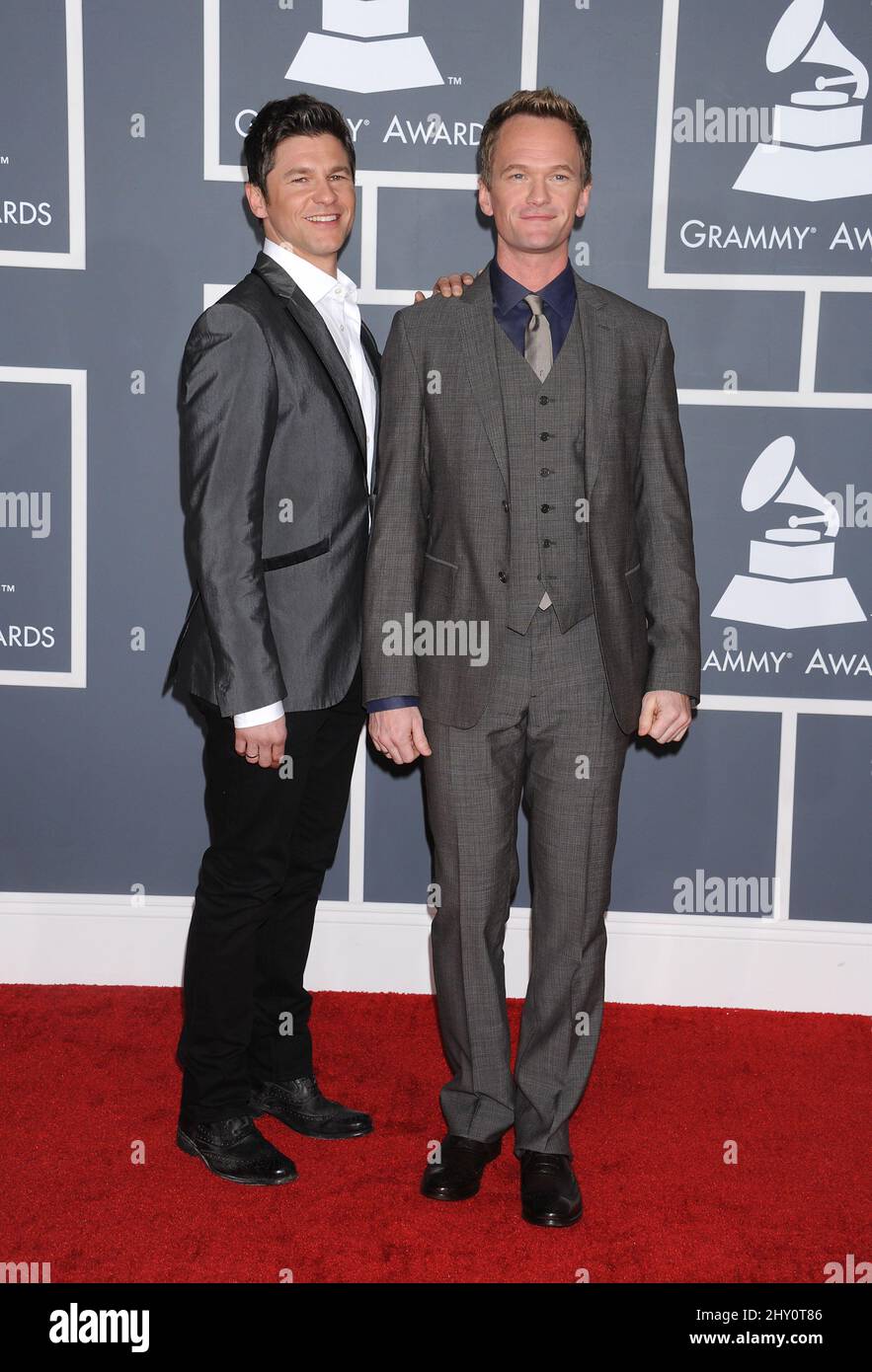 David Burtka and Neil Patrick Harris arriving for The 55th Annual Grammy Awards held at Staples ...