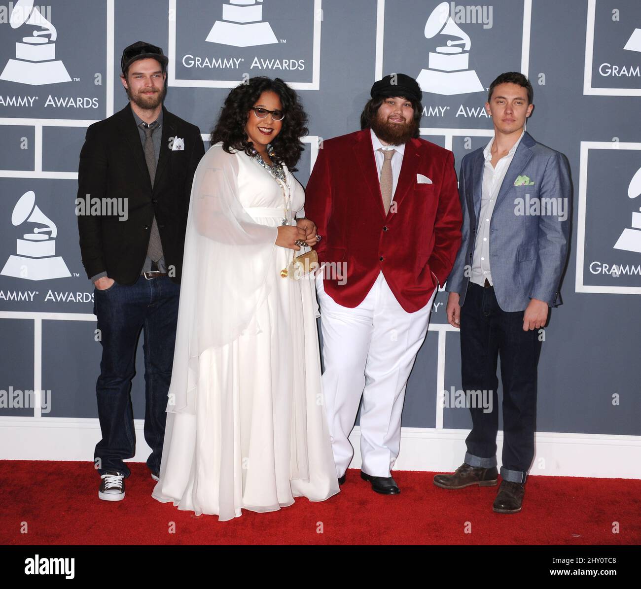 Alabama Shakes arriving for The 55th Annual Grammy Awards held at ...