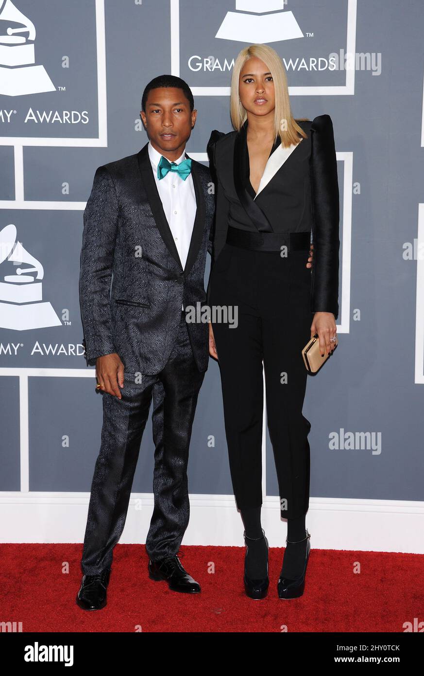 Pharrel arriving for The 55th Annual Grammy Awards held at Staples ...