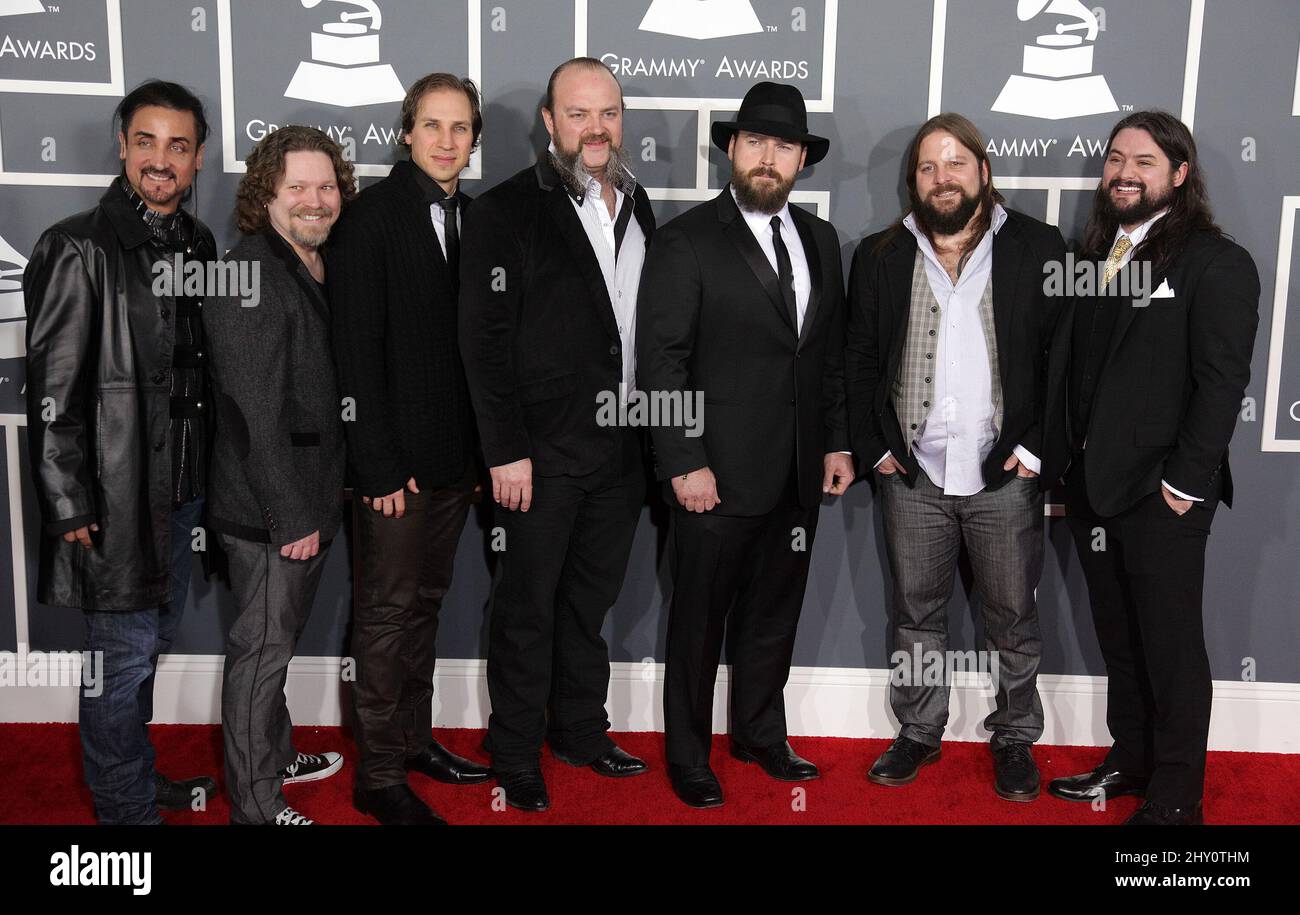 Zac Brown Band arriving for The 55th Annual Grammy Awards held at ...