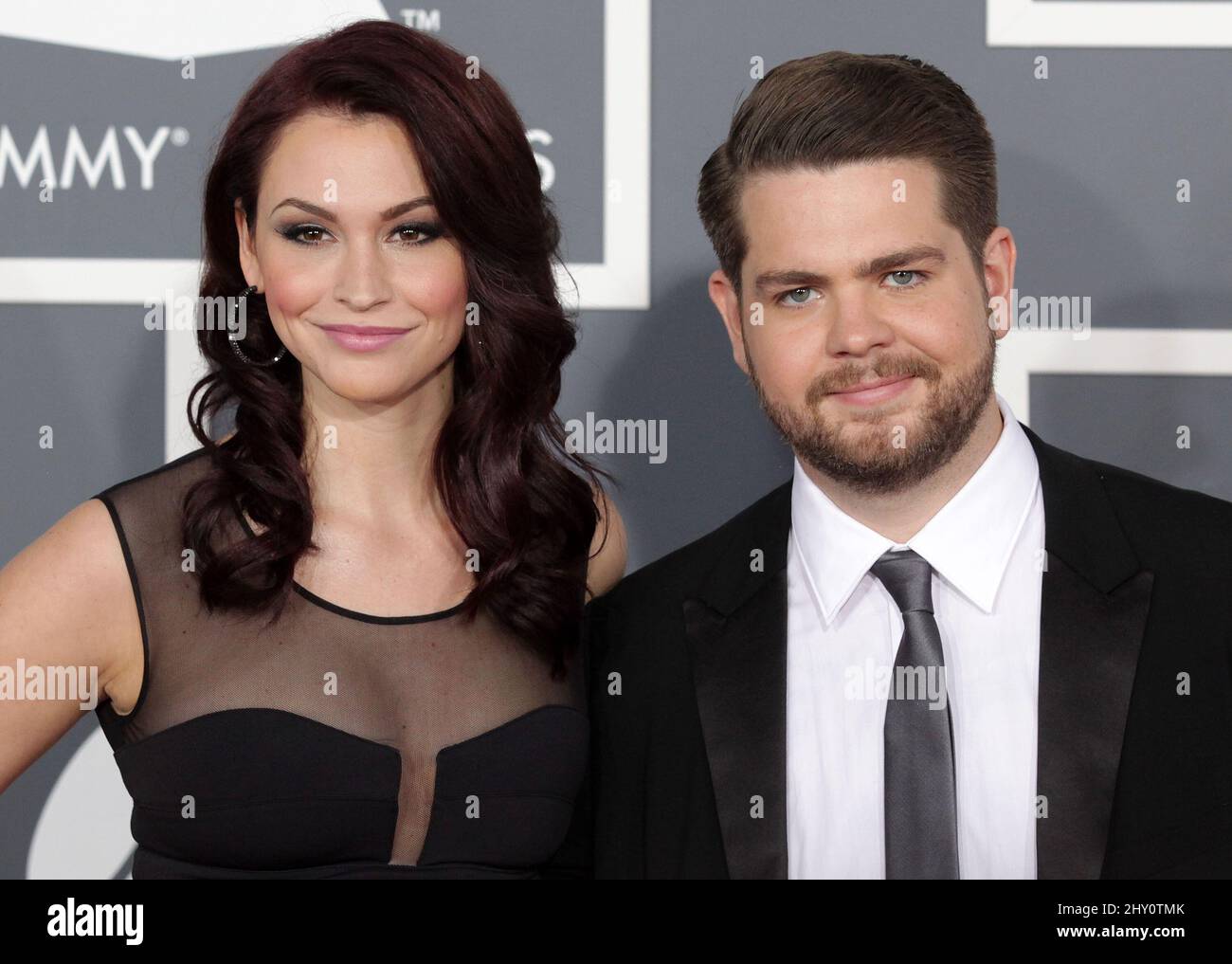 Jack Osbourne & Lisa Stelly arriving for The 55th Annual Grammy Awards ...