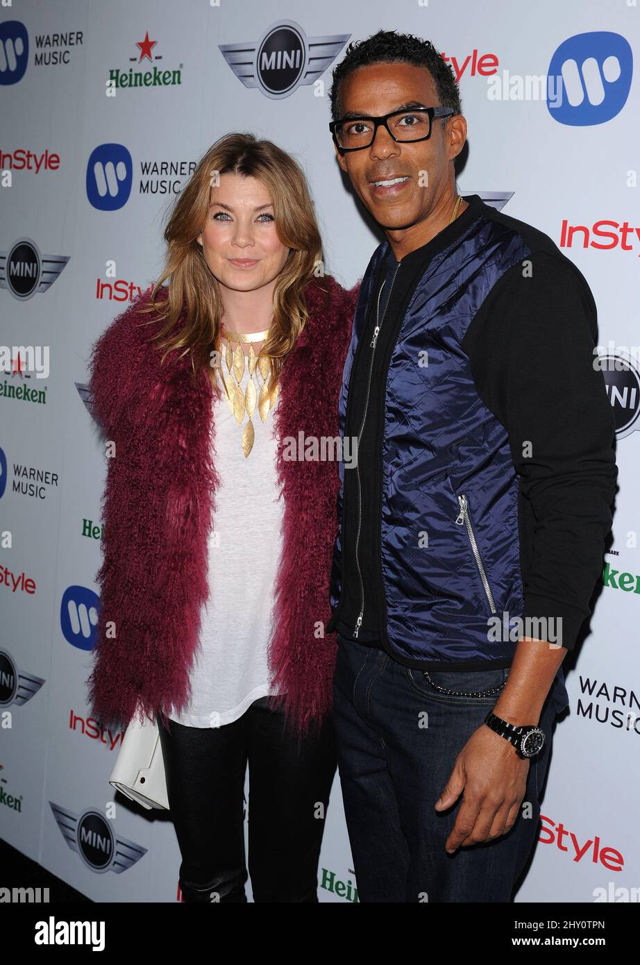 Ellen Pompeo and husband Chris Ivery at the Warner Music Group 2013 ...