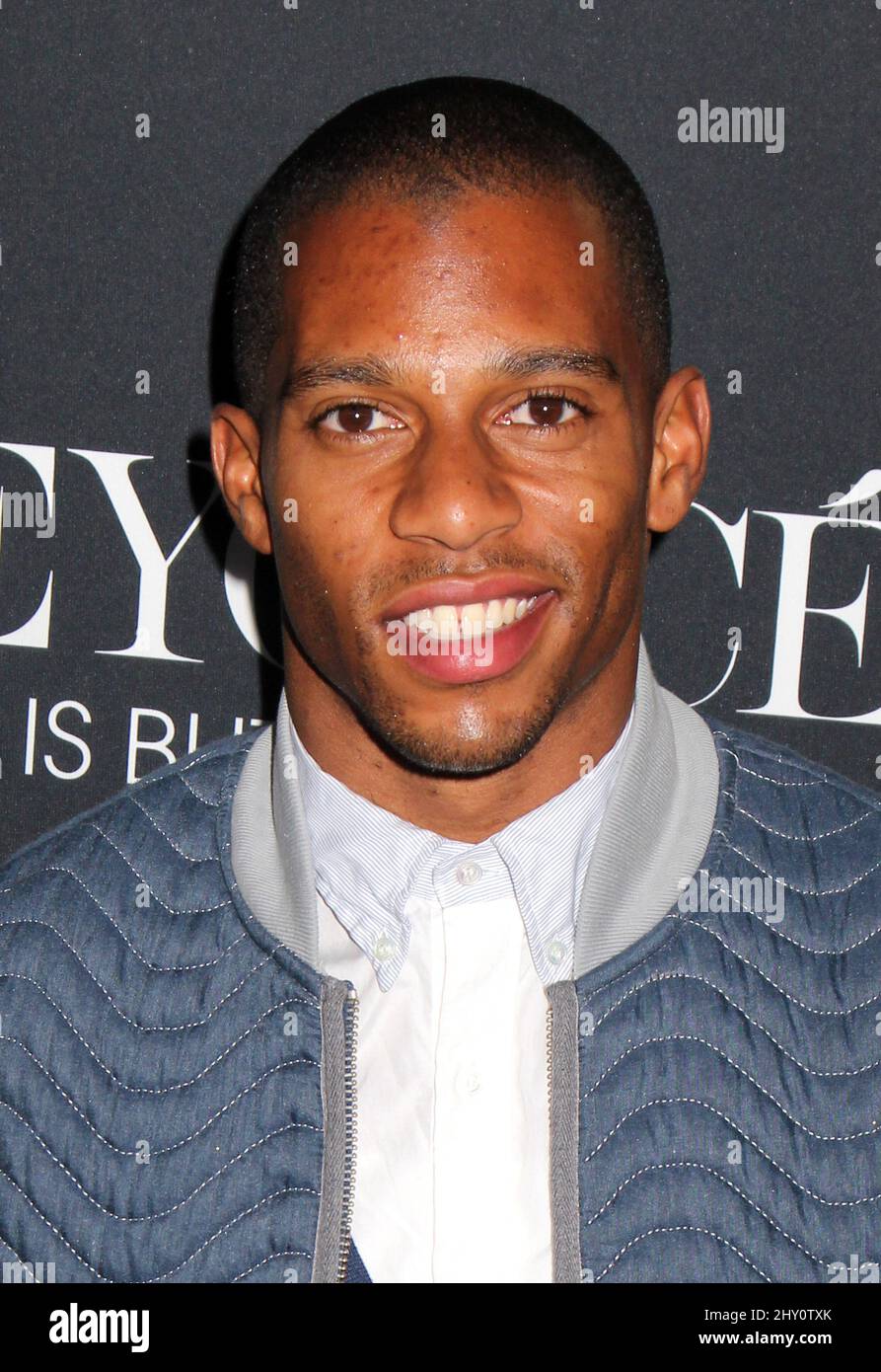 Victor Cruz attending the Beyonce "Life Is But A Dream" screening held ...