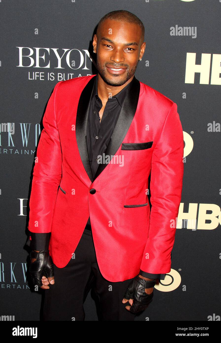 Tyson Beckford attending the Beyonce "Life Is But A Dream" screening ...