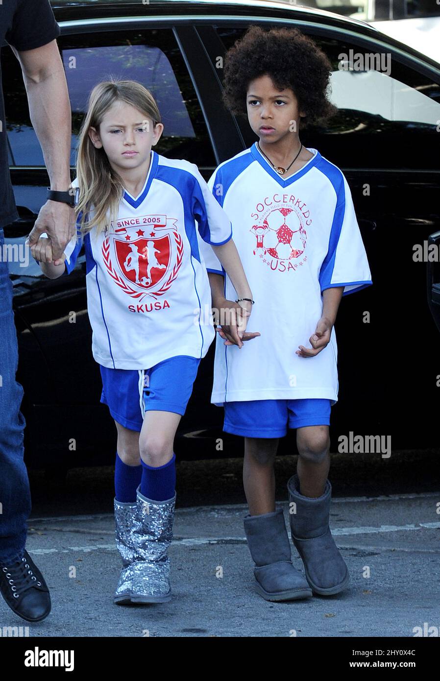 Leni Samuel and Johan Samuel, Heidi Klum's kids seen leaving Starbucks ...