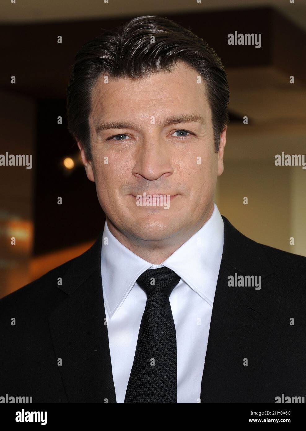 In los angeles nathan fillion headshot hi-res stock photography and ...