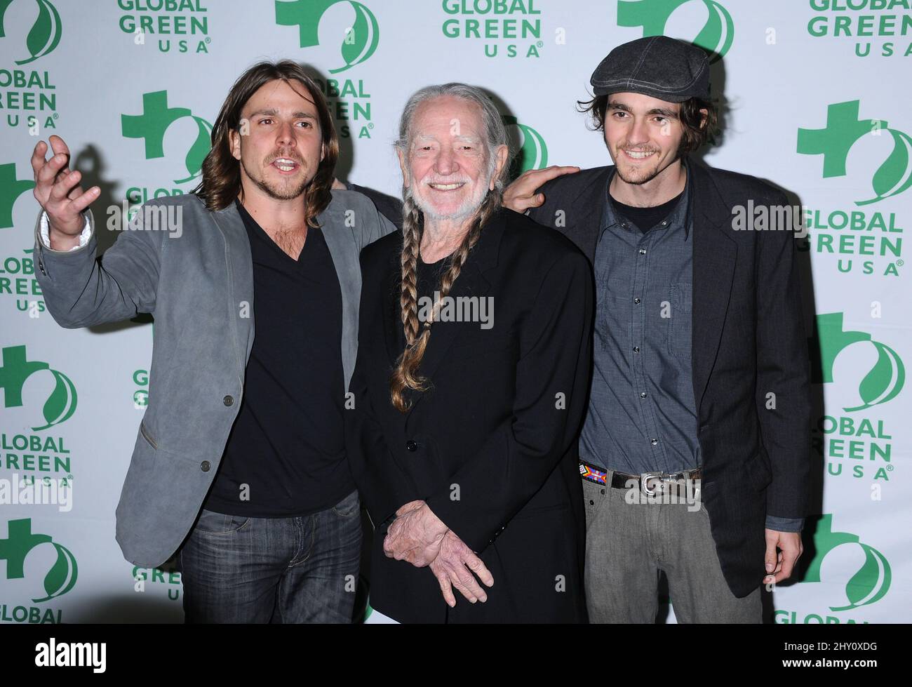 Jacob Nelson, Willie Nelson and Lukas Nelson attending the 10th Annual ...