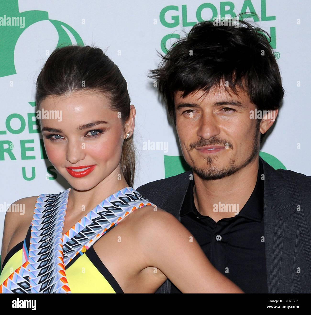 Miranda Kerr and Orlando Bloom attending the 10th Annual Global Green ...
