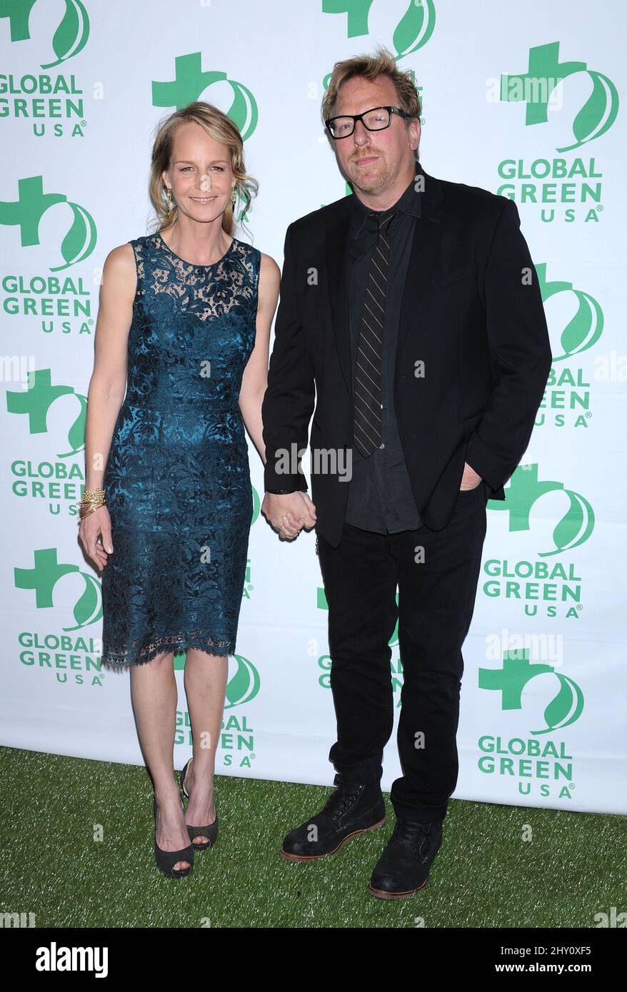 Helen Hunt and Matthew Carnahan attending the 10th Annual Global Green ...
