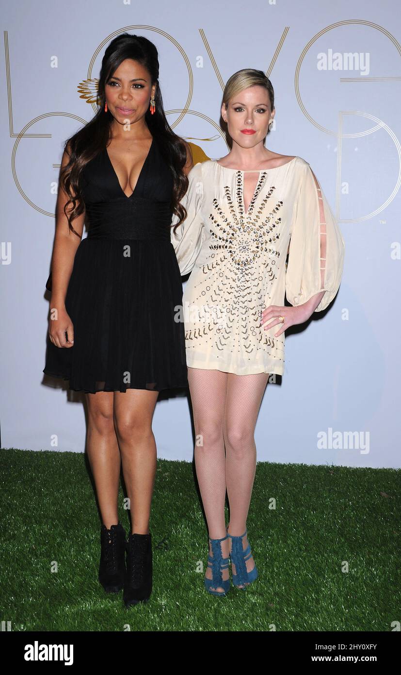 Sanaa Lathan and Kathleen Robertson attends an event with LoveGold, who ...