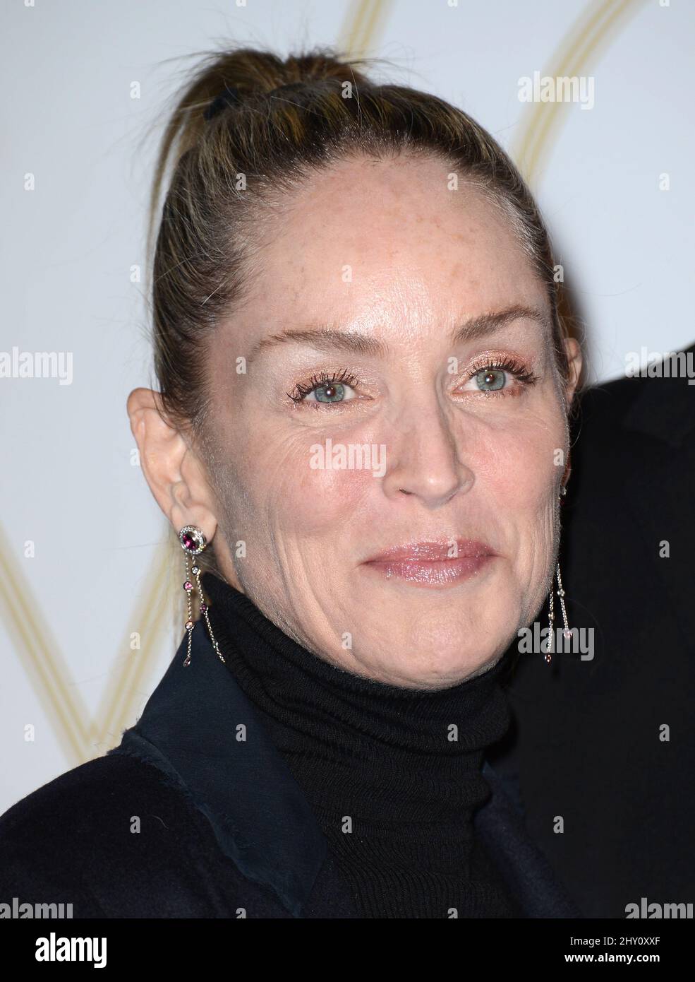Sharon Stone attending the Elton John AIDS Foundation Party at Selma ...