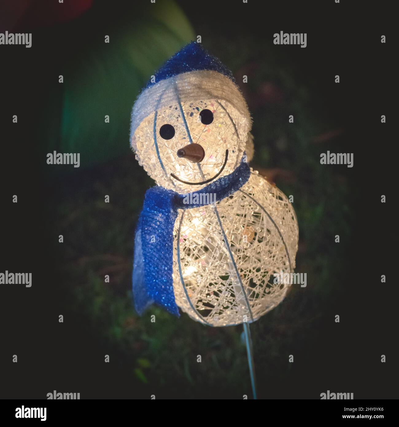 Closeup shot white snowman hi-res stock photography and images - Alamy