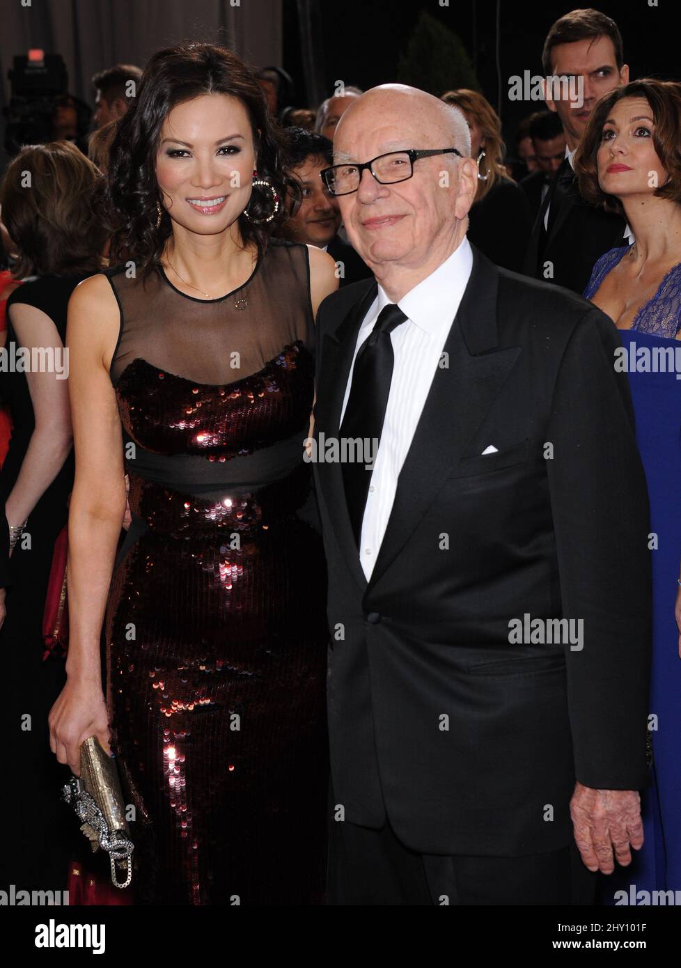 Rupert Murdoch and Wendi Murdoch attends the 85th Annual Academy Awards ...